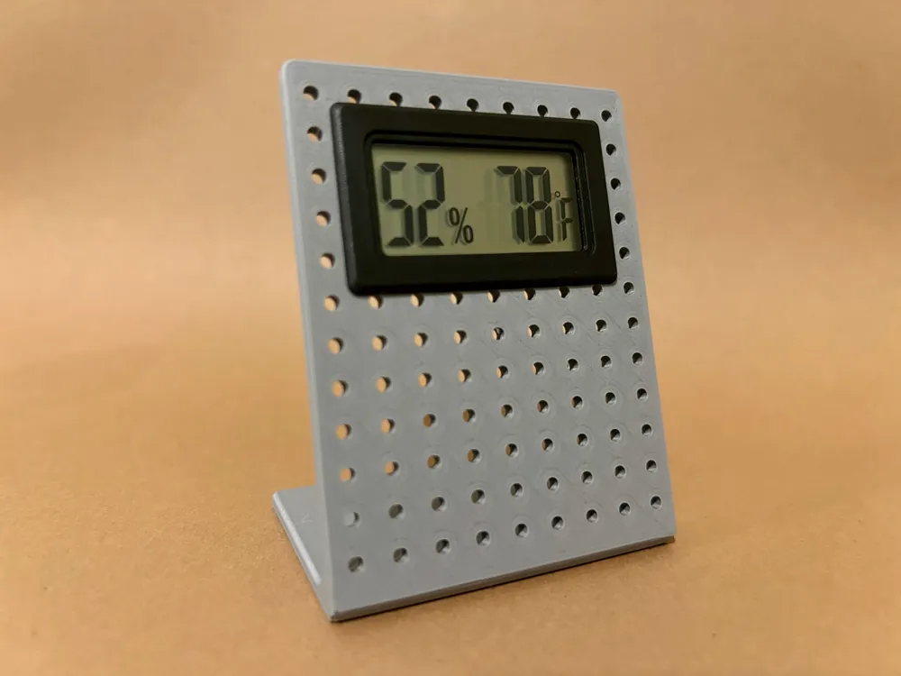 Rectangular Hygrometer Display Stand - Free 3D Print Model - MakerWorld