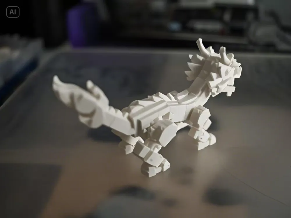 minecraft Chinese Dragon - Free 3D Print Model - MakerWorld