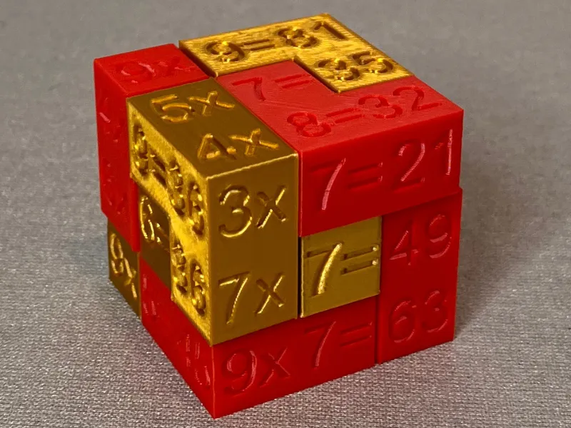 Math cube - multiplication training by anneck - MakerWorld