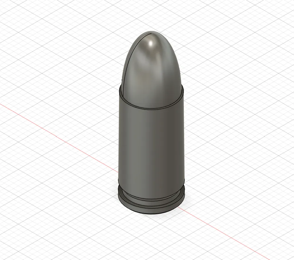 9mm Bullet Fridge Magnet by StawAr - MakerWorld