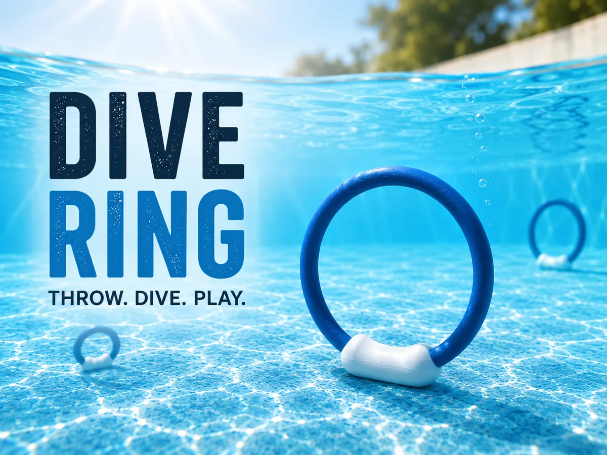 Pool Dive Ring - Self Standing Underwater Toy - Free 3D Print Model ...