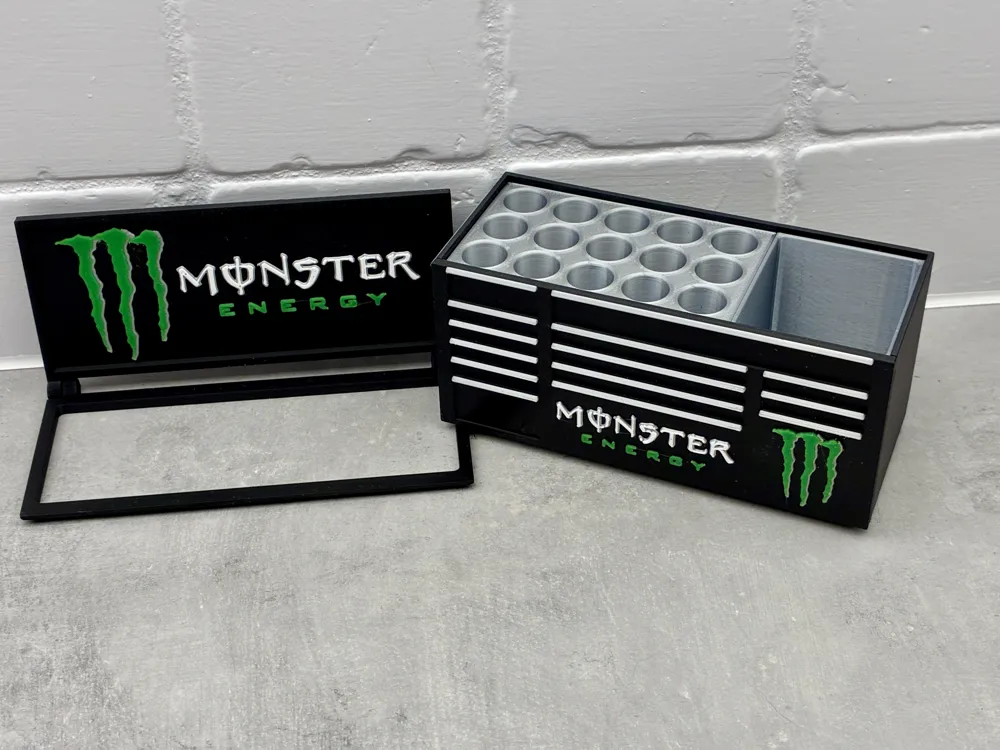 Lid - Monster Inspired Toolbox desk organizer pen - Free 3D Print Model ...