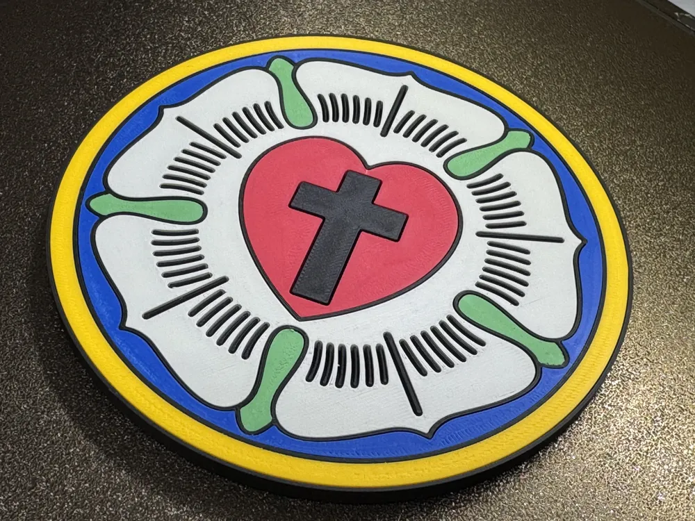 Luther Rose Emblem - No AMS needed by Von_PrintyMakerWorld: Download ...
