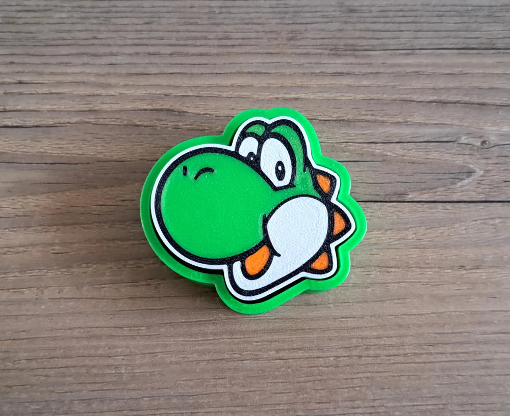 Cool Super Mario Yoshi fidget clicker toy by creachick3d MakerWorld ...