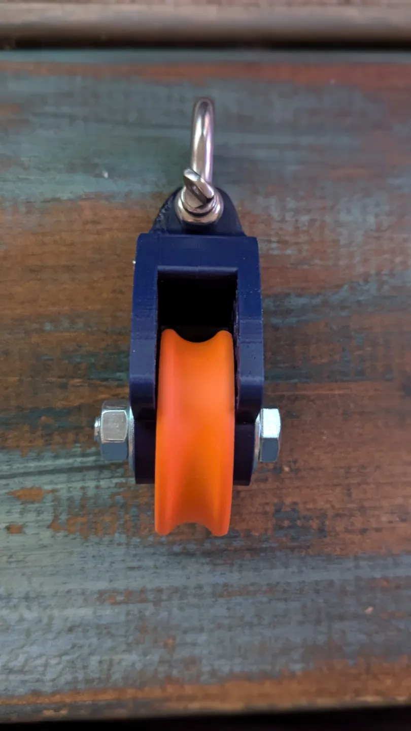 Sailing Block / Pulley for 3/8" and Less by iPeeks - MakerWorld