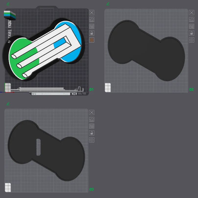 Optical Illusion - Impossible Trident LED Lamp by BeeTee 3D - MakerWorld