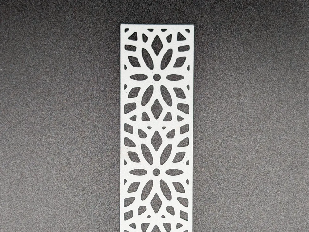 Pretty Bookmark, Floral/Geometric Pattern - Free 3D Print Model ...