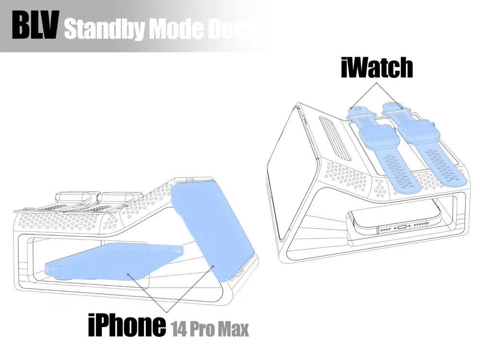BLV iPhone Standby Mode Dock - 2 X phone | watch Remixed by benlevi ...