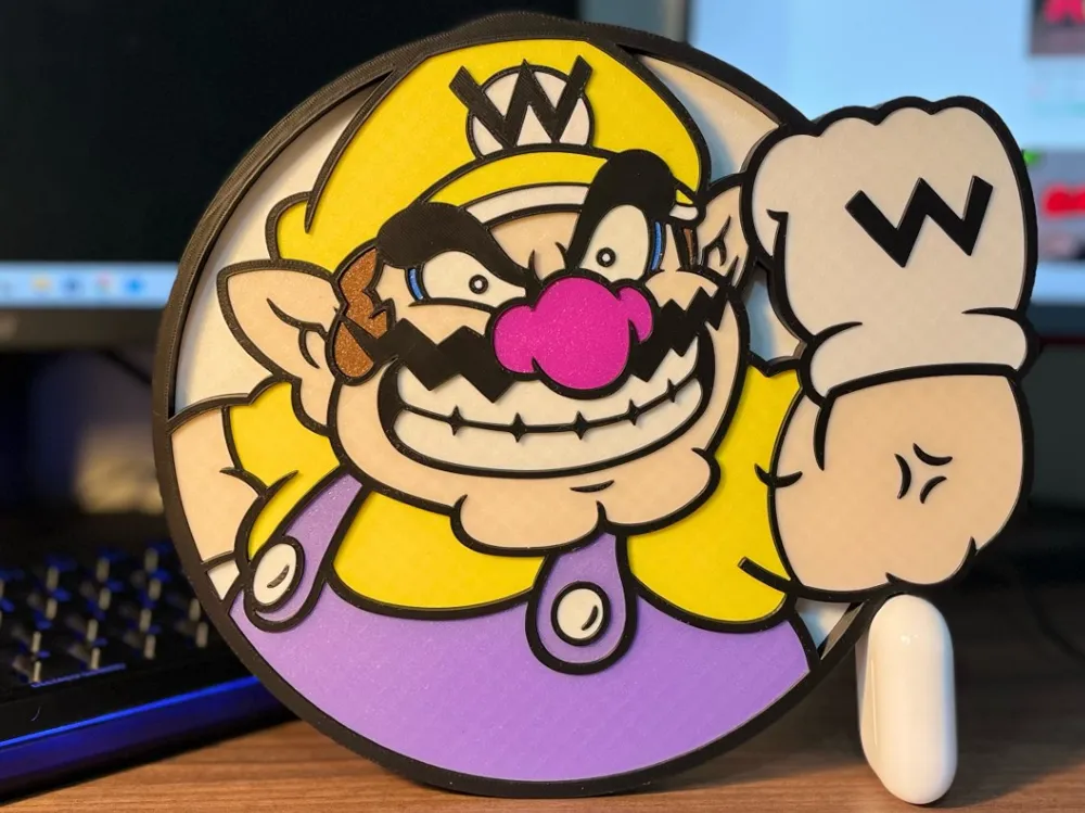 WARIO Wall decor - NO AMS by FUN3D MakerWorld: Download Free 3D Models