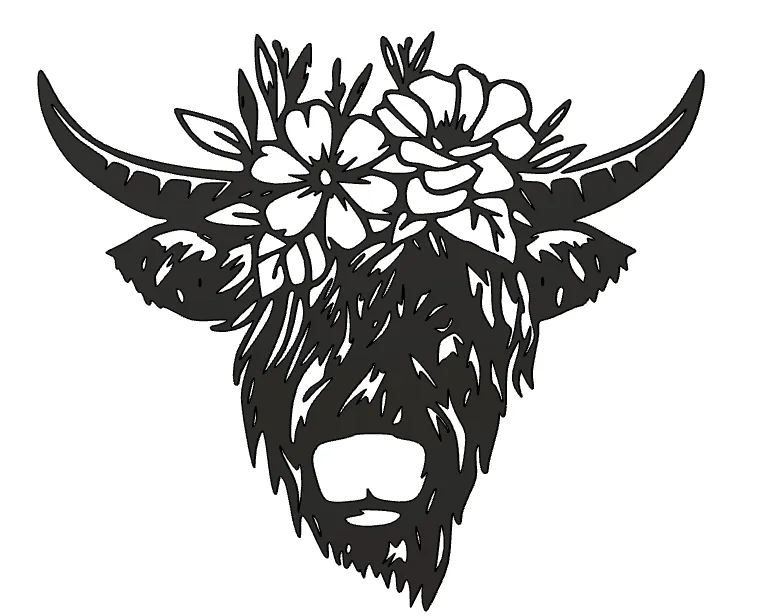 Cute cow wall art deco by Scott-3d - MakerWorld