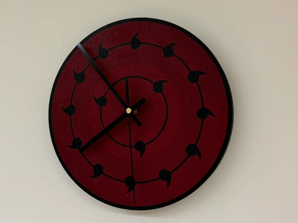 Sharingan Clock ( Wanduhr) by Maddas MakerWorld: Download Free 3D Models