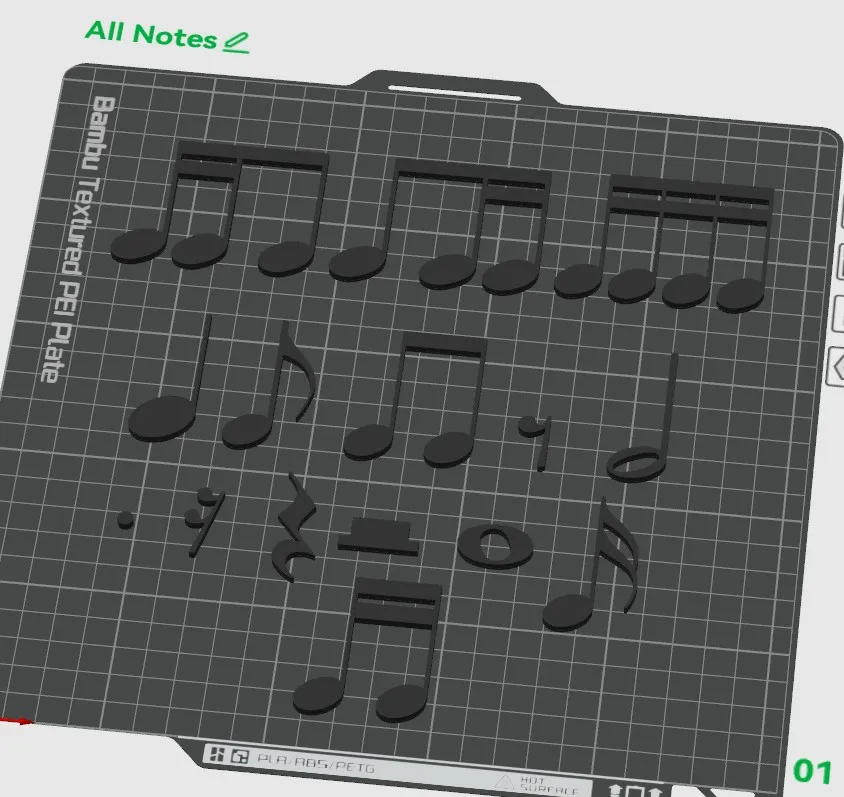 Music Notes - Free 3D Print Model - MakerWorld