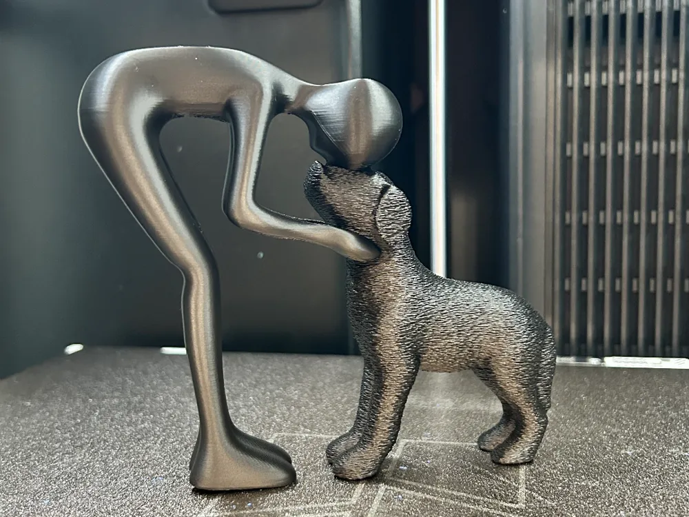 Niño y Perro Escultura 3D – Decoración del Hogar para Amantes de ...