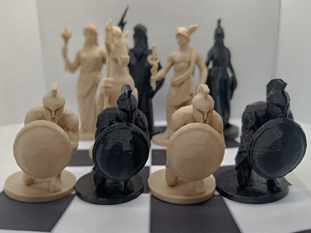 Greek Mythology Chess Set – Gods & Myths in 3D - Free 3D Print Model ...