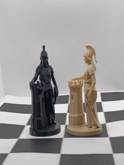 Greek Mythology Chess Set – Gods & Myths in 3D by Rajonex MakerWorld ...