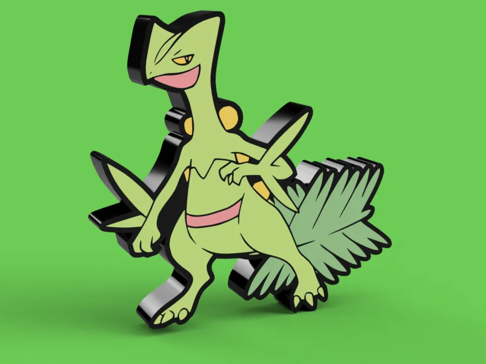 Sceptile Lightbox by Sitsero - MakerWorld