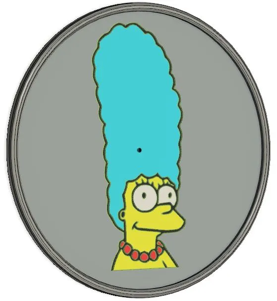 Marge Simpson Drinks Coaster by fillodonnell - MakerWorld