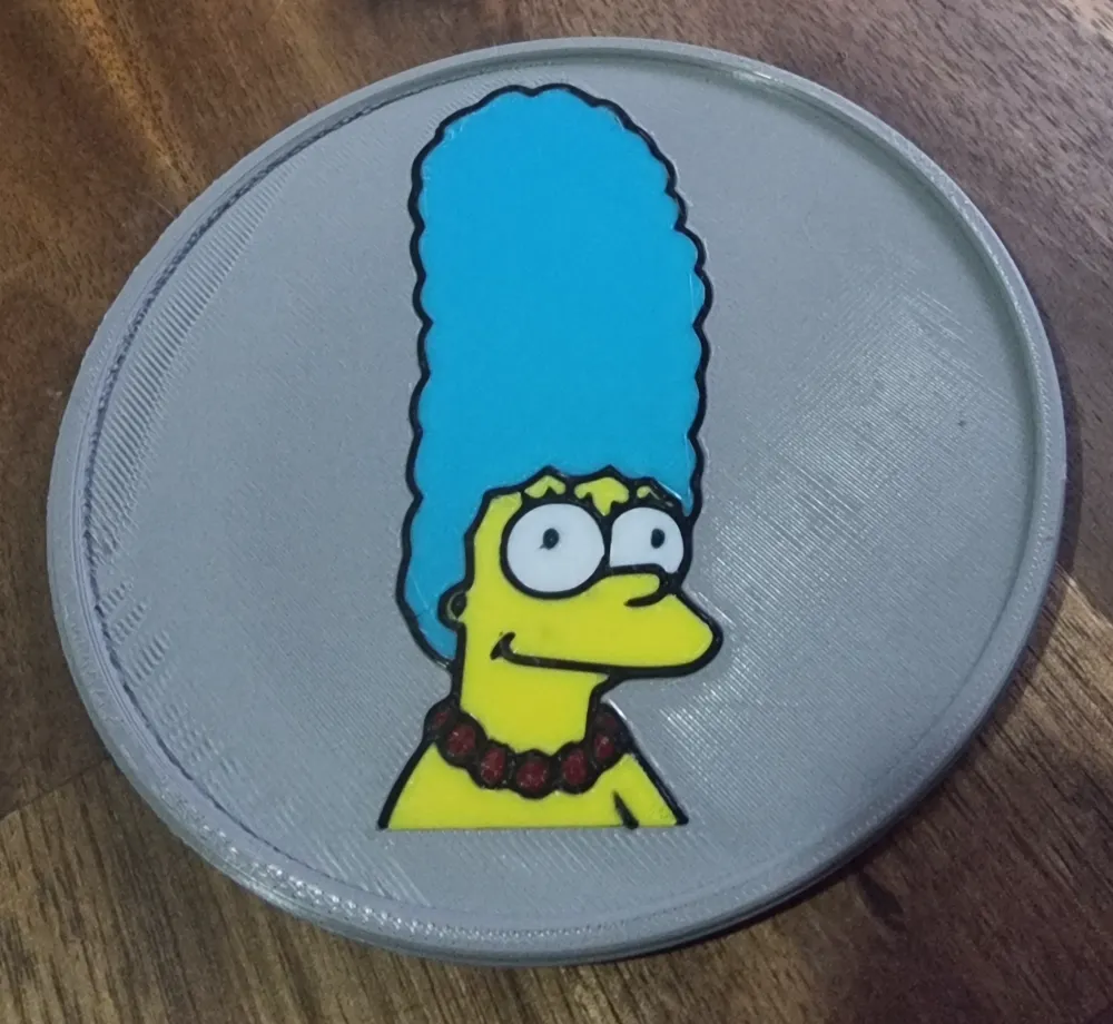Marge Simpson Drinks Coaster by fillodonnell - MakerWorld