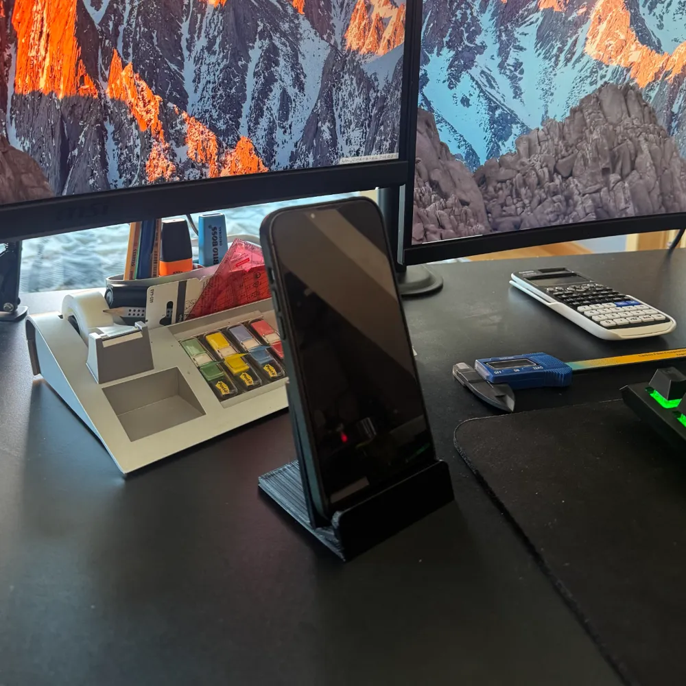 Office Desk Cell Phone Holder Modern by Hannes Helget - MakerWorld