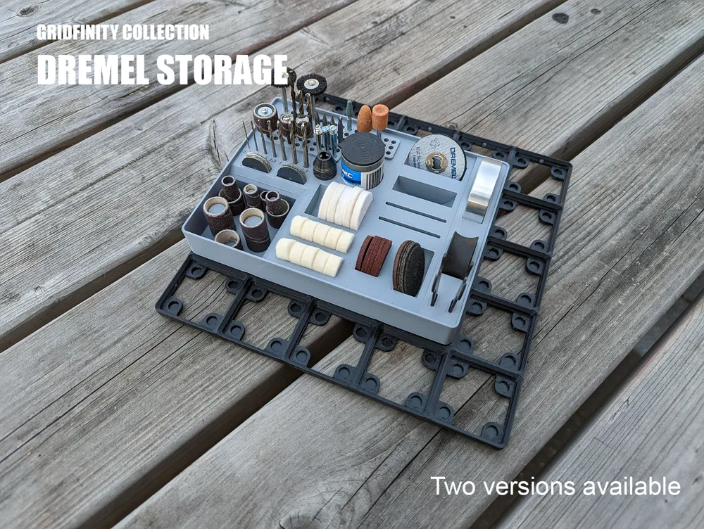 Gridfinity Collection - Dremel Bit Storage by InaniaEtVana - MakerWorld