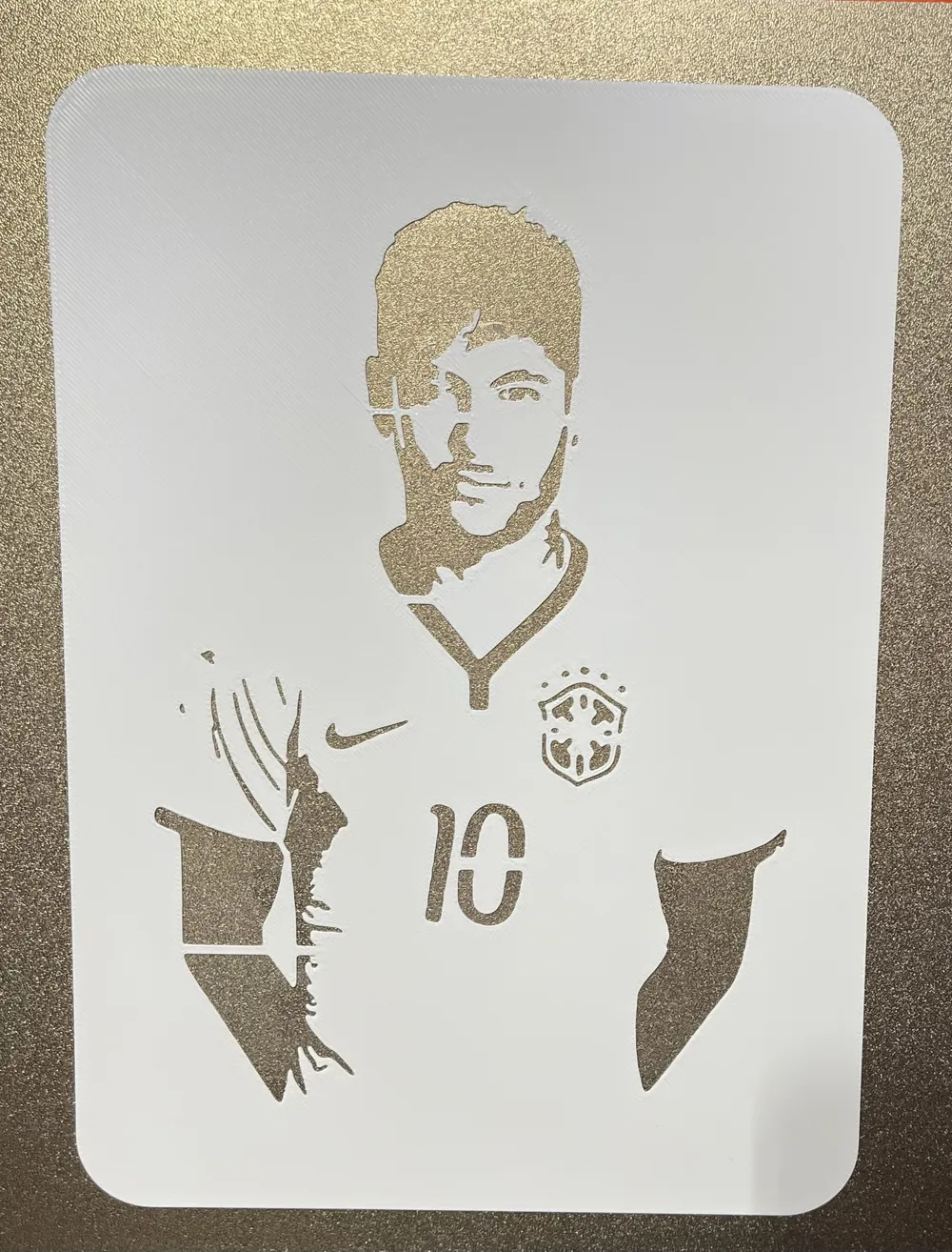 Neymar Jr 3x Stencil By Ideat0m Makerworld