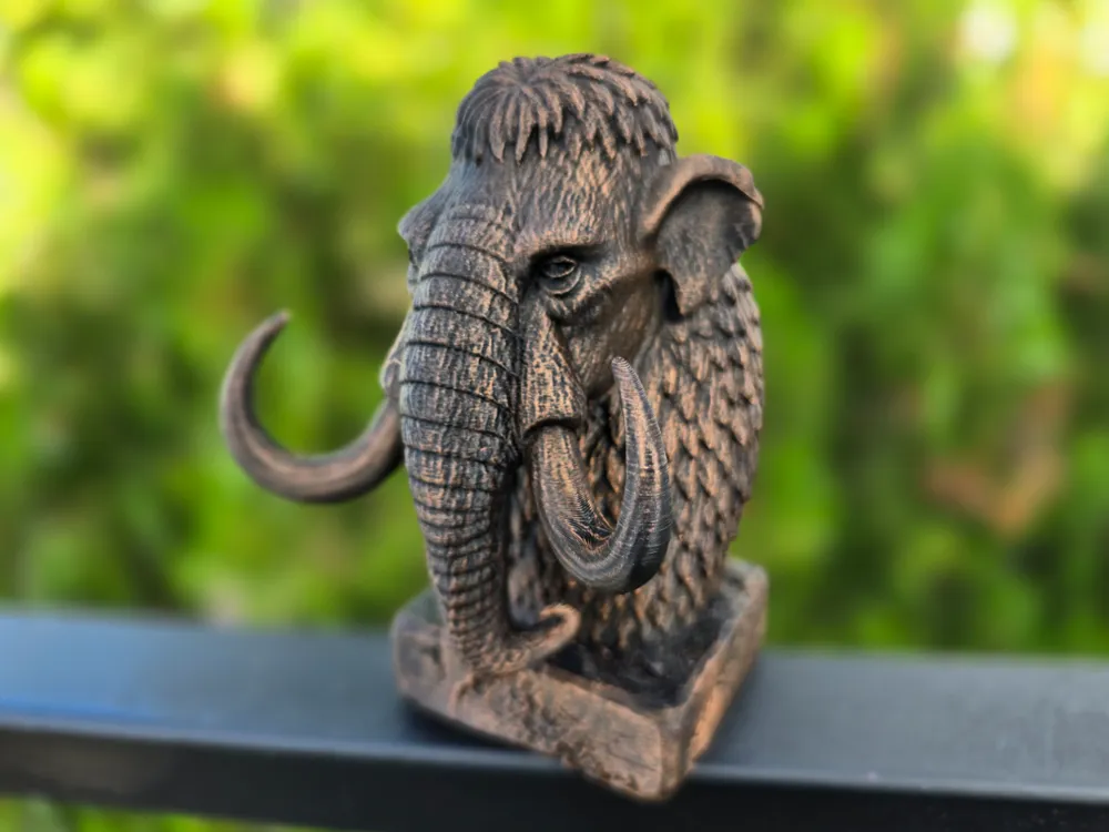 MAMMOTH BUST by Messy_Panda MakerWorld: Download Free 3D Models