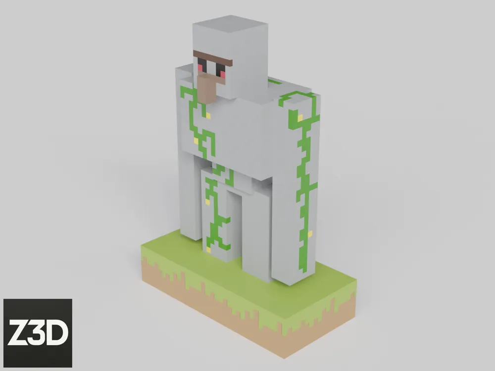 Minecraft Iron Golem (AMS Optional) by Z3D MakerWorld: Download Free 3D ...