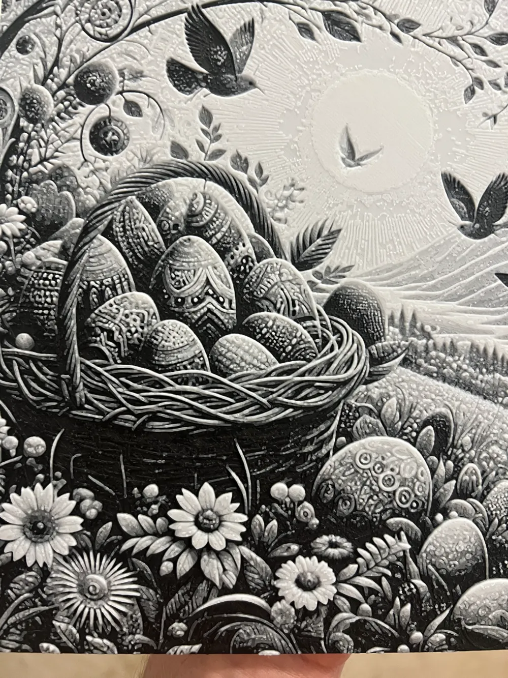 Easter Basket Art Hueforge by RP47 Designs - MakerWorld