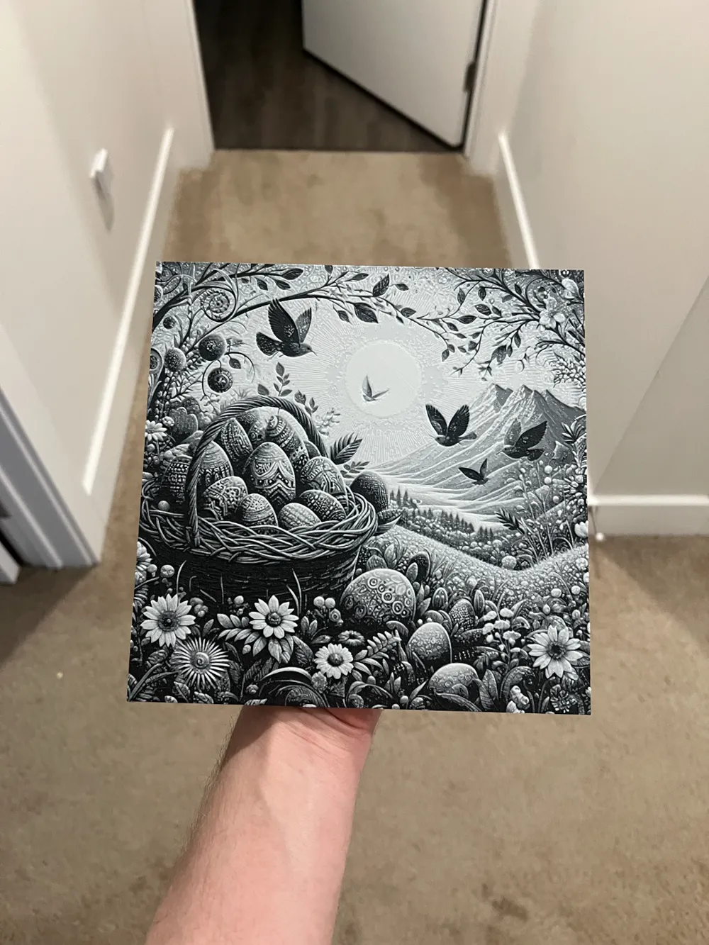 Easter Basket Art Hueforge by RP47 Designs - MakerWorld