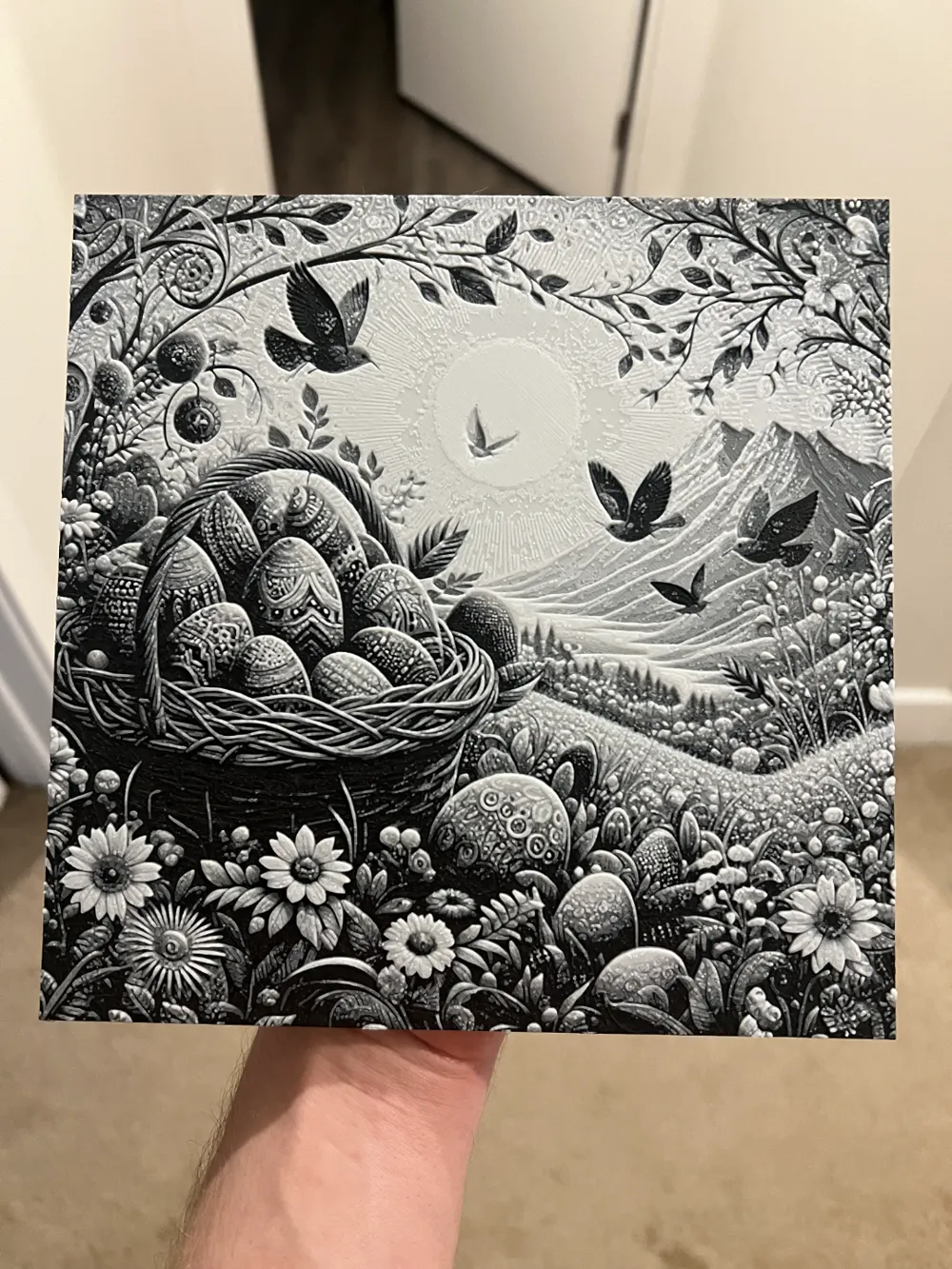 Easter Basket Art Hueforge by RP47 Designs - MakerWorld