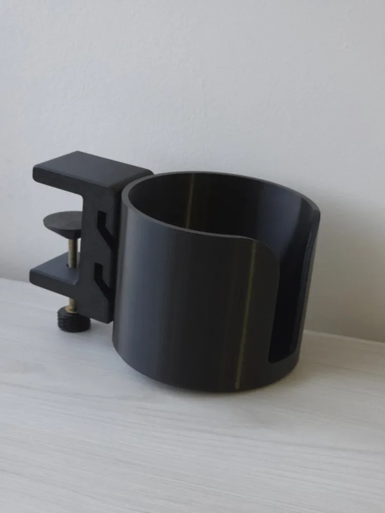 Desk Clamp Mug & Headphone Combo Holder (M6 Bolt) - Free 3D Print Model ...