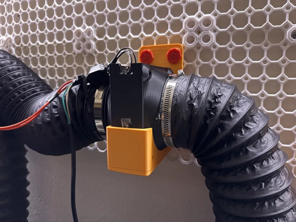 100mm hose fan adapter for a 120mm x 40mm fan by 3DNett MakerWorld ...