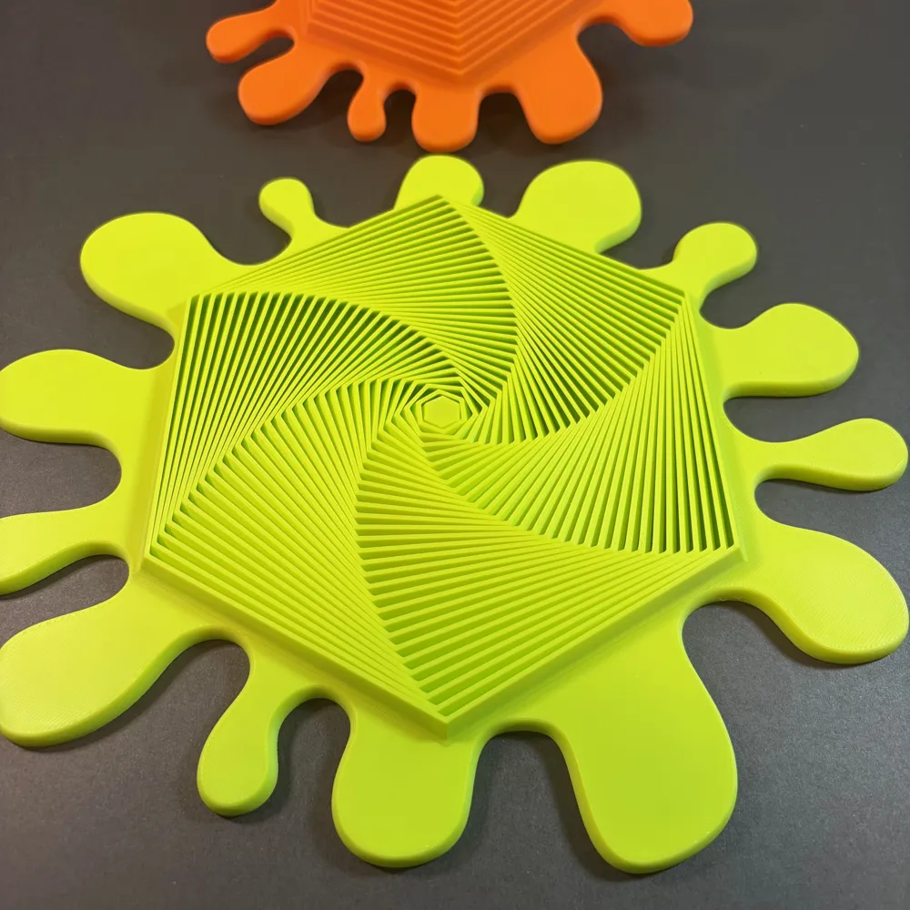 Full Plate Splat Hexagon Fidget (Print in Place) - Free 3D Print Model ...
