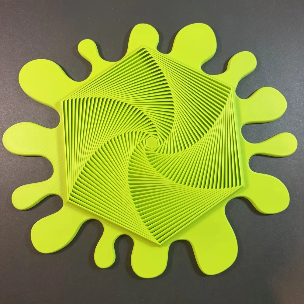 Full Plate Splat Hexagon Fidget (Print in Place) - Free 3D Print Model ...