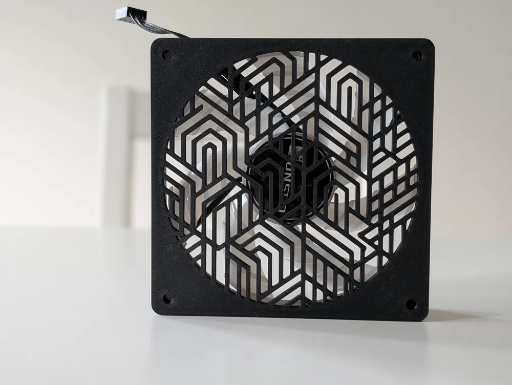 120mm Hex Circuit Fan Grill - Free 3D Print Model - MakerWorld