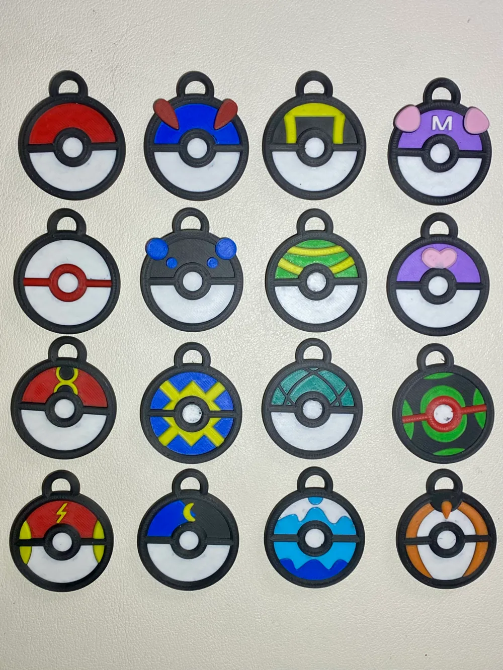 Pokémon Quick Ball Keychain – with 3D effect - Free 3D Print Model ...