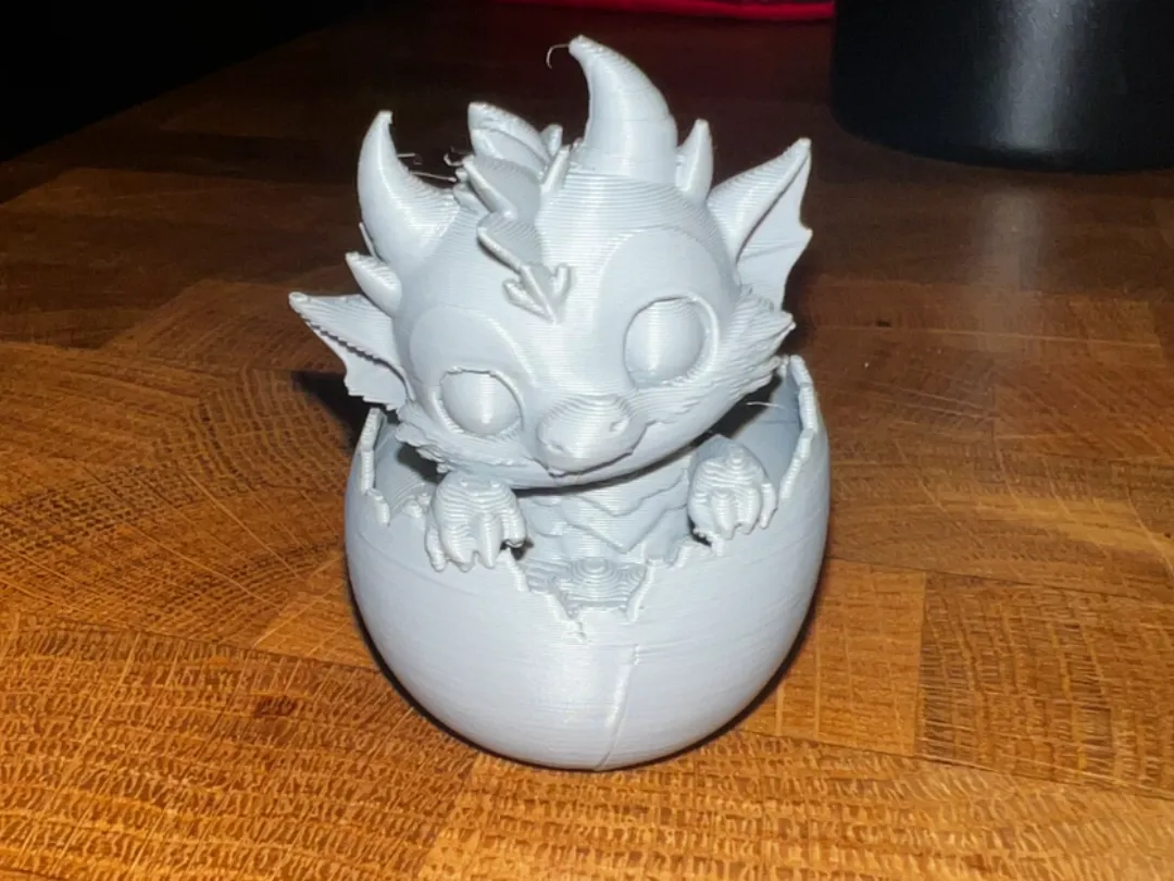 Dragon Hatching from Egg - Free 3D Print Model - MakerWorld