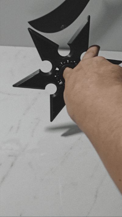 Fidget Ninja Star Spinner by ProtoDad MakerWorld: Download Free 3D Models