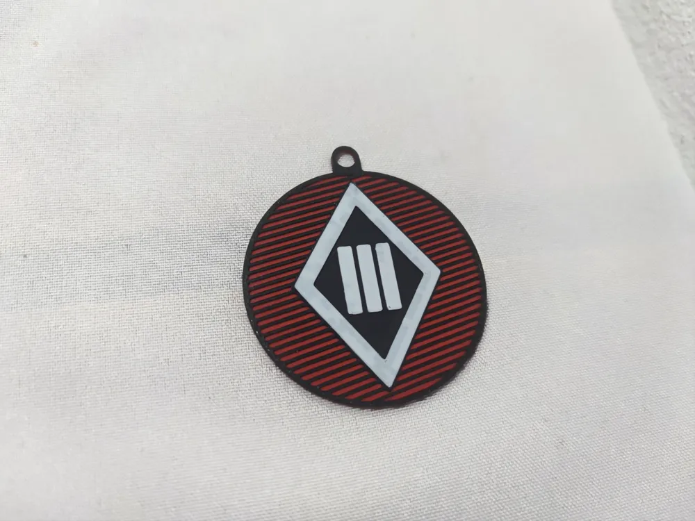 Tri sestry logo keychain by milicek - MakerWorld
