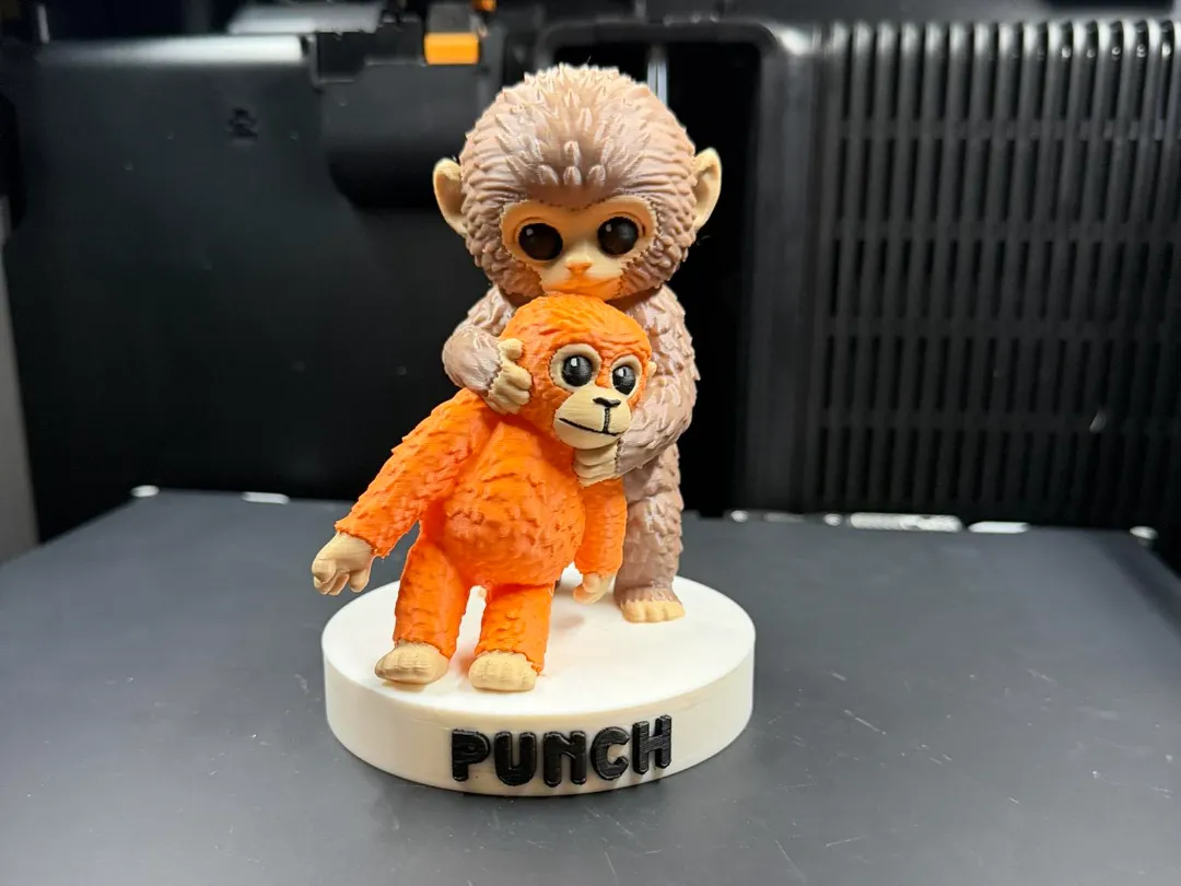 Punch Kun Baby Monkey - Japan Zoo - Free 3D Print Model - MakerWorld