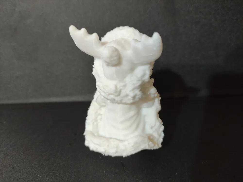 Christmas Moose with Antlers in a fur coat - Free 3D Print Model ...