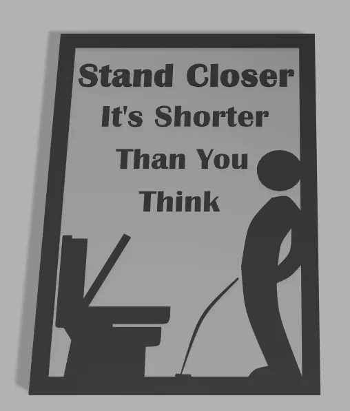 Wall Art Toilet sign by Dengamleninja - MakerWorld