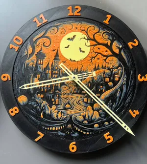 Halloween Wall Clocks [multiple options] by DonMatis - MakerWorld