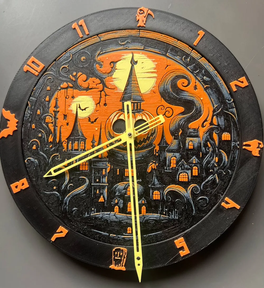 Halloween Wall Clocks [multiple options] by DonMatis - MakerWorld