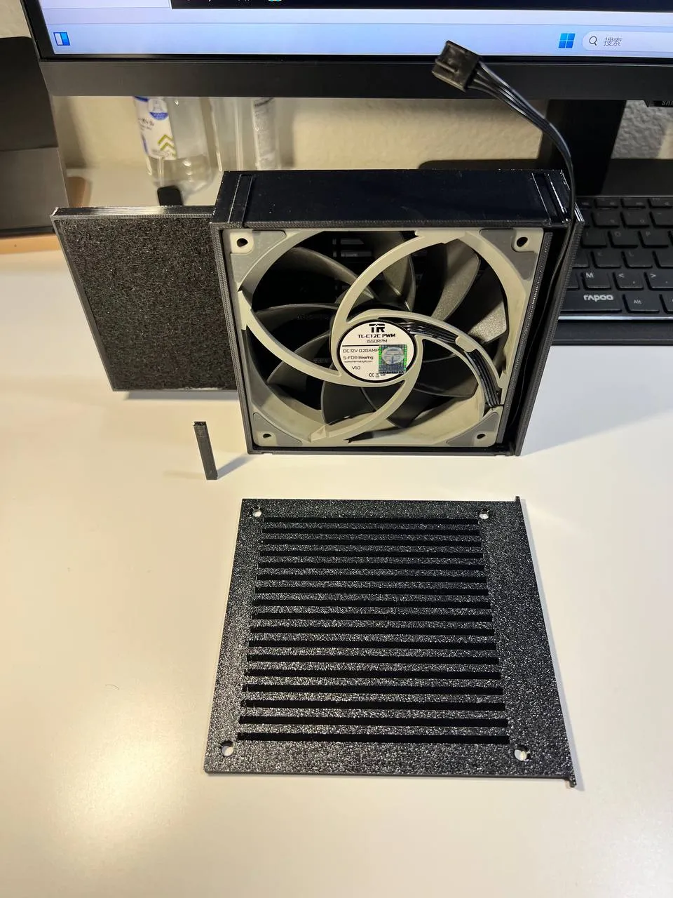 Exhaust fan, supports filter replacement, 12cm computer fan by pcgger ...