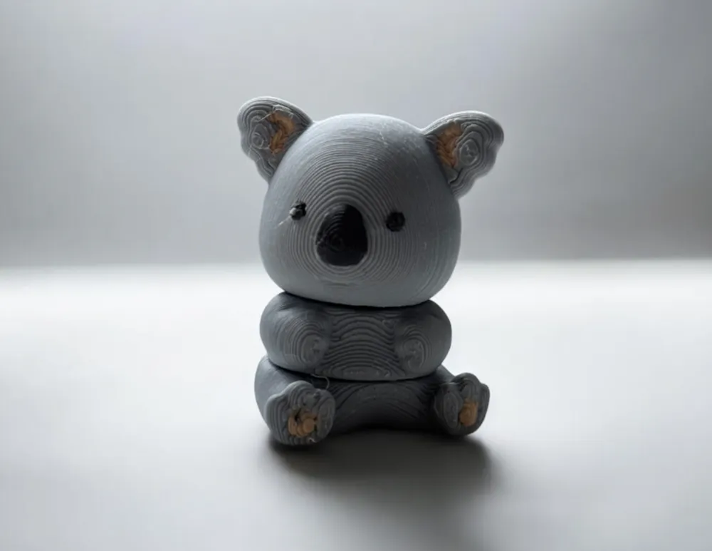 Cute Koala Articulated Animal wiggled mini - Free 3D Print Model ...
