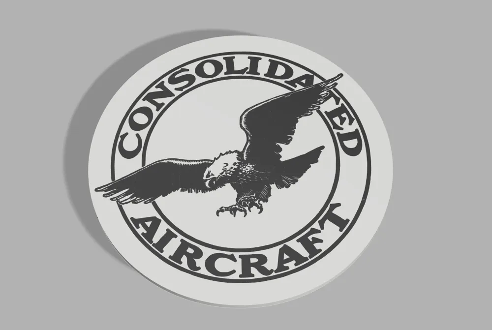 Consolidated Aircraft Logo - Coaster by Fight2Fly - MakerWorld