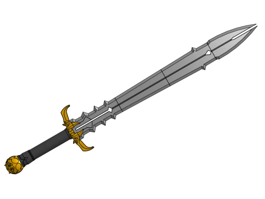 Marvel Rivals Blade Main Sword - Free 3D Print Model - MakerWorld
