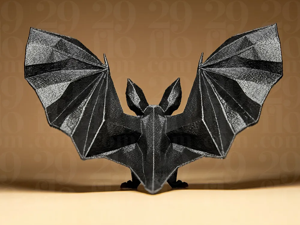 Geometric Bat Figurine by 29FLO MakerWorld: Download Free 3D Models