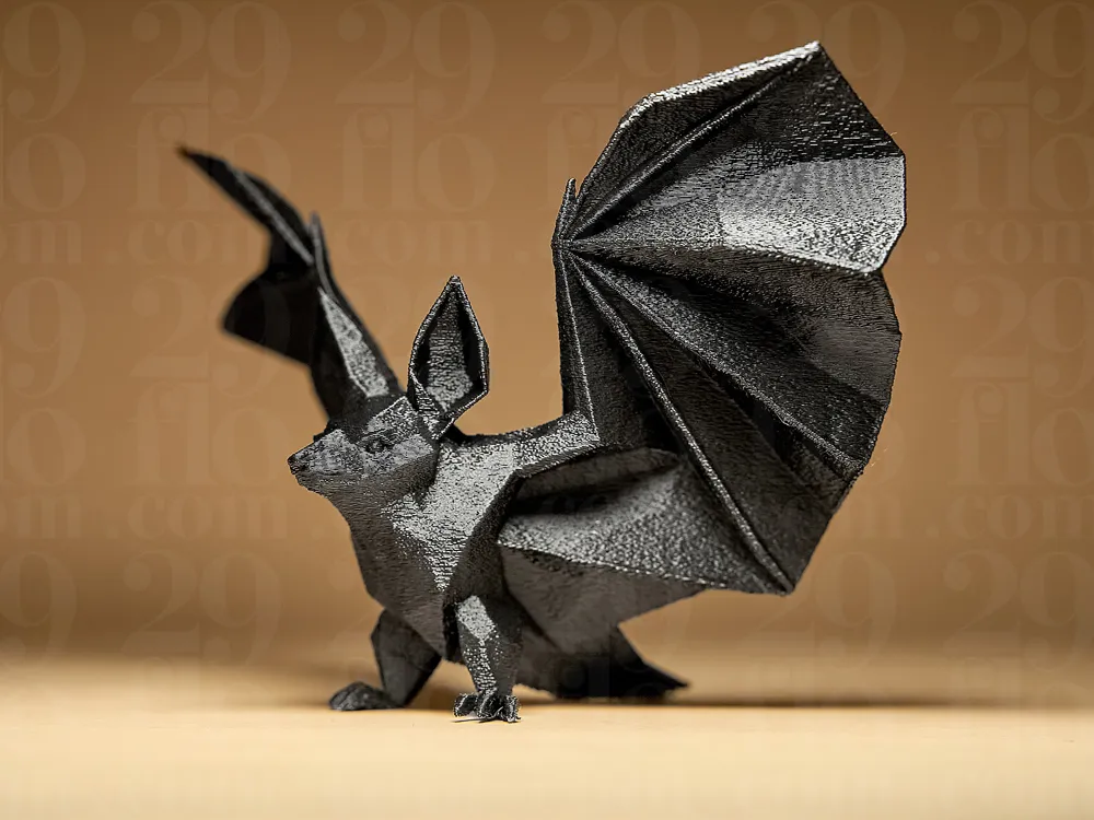 Geometric Bat Figurine by 29FLO MakerWorld: Download Free 3D Models